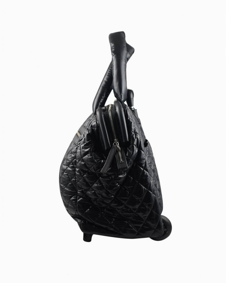 Mala Chanel original Coco Cocoon Trolley preta feminina