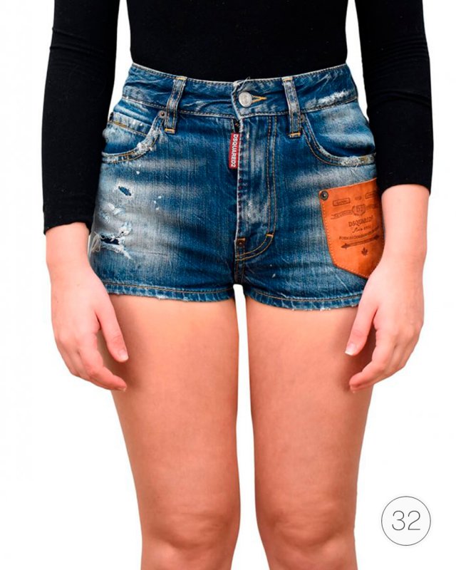 Shorts Dsquarred2 Original Jeans Feminino