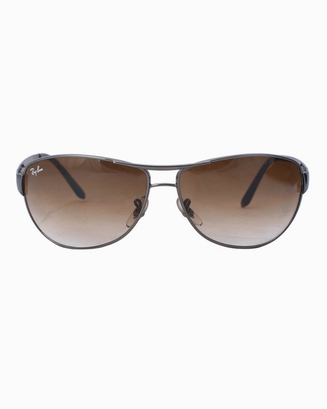 Óculos Ray Ban original Warrior prata RB 3342 feminino