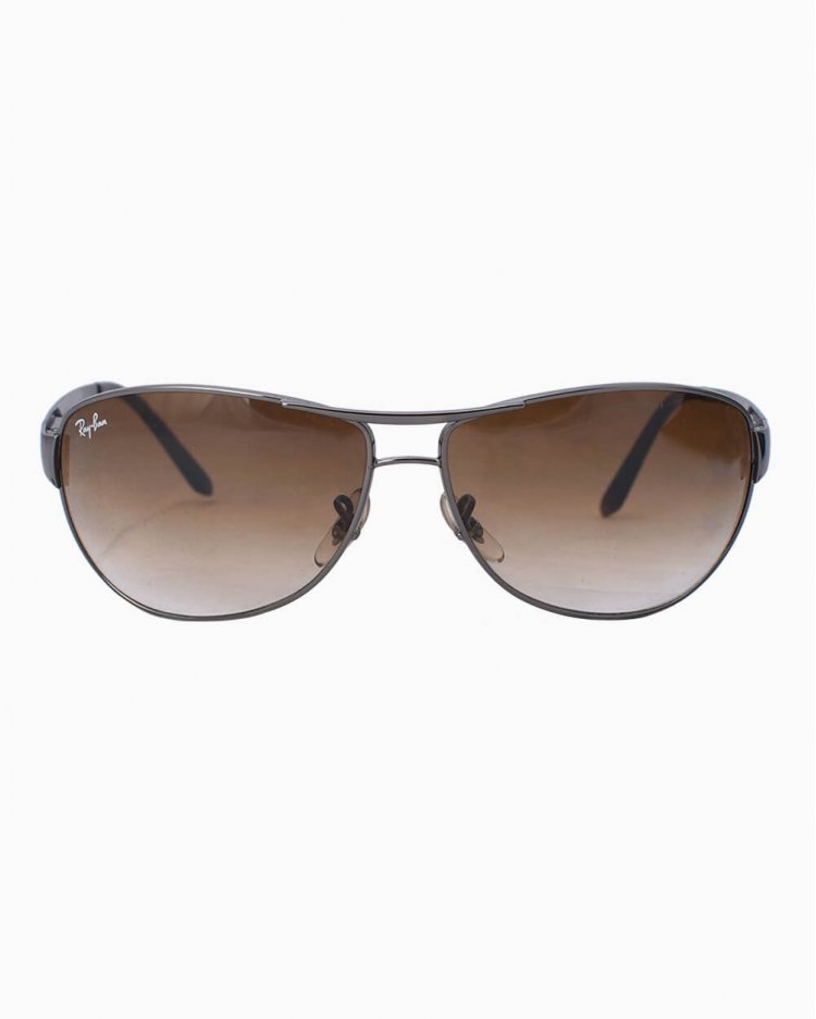 Óculos Ray Ban original Warrior prata RB 3342 feminino