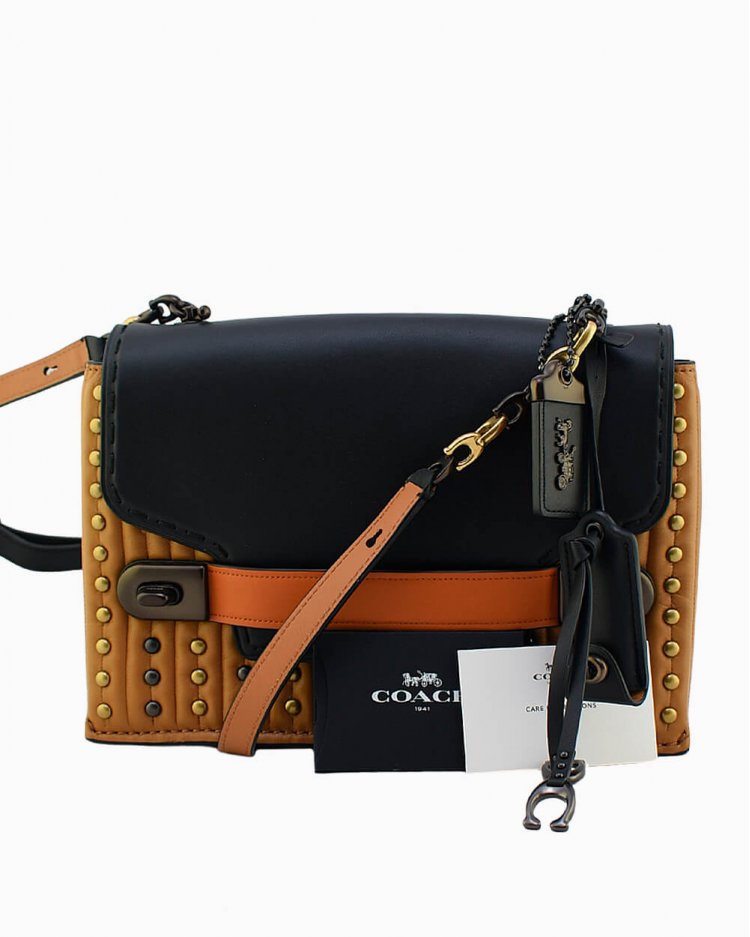 Bolsa Coach original Swagger Chain caramelo feminina