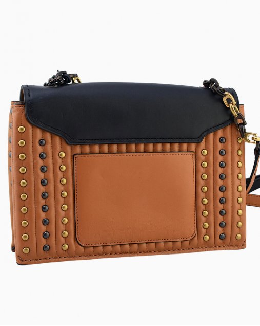 Bolsa Coach original Swagger Chain caramelo feminina