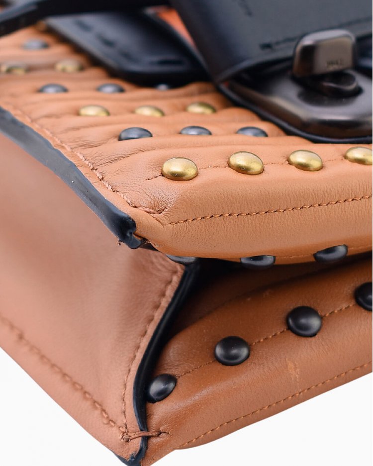 Bolsa Coach original Swagger Chain caramelo feminina