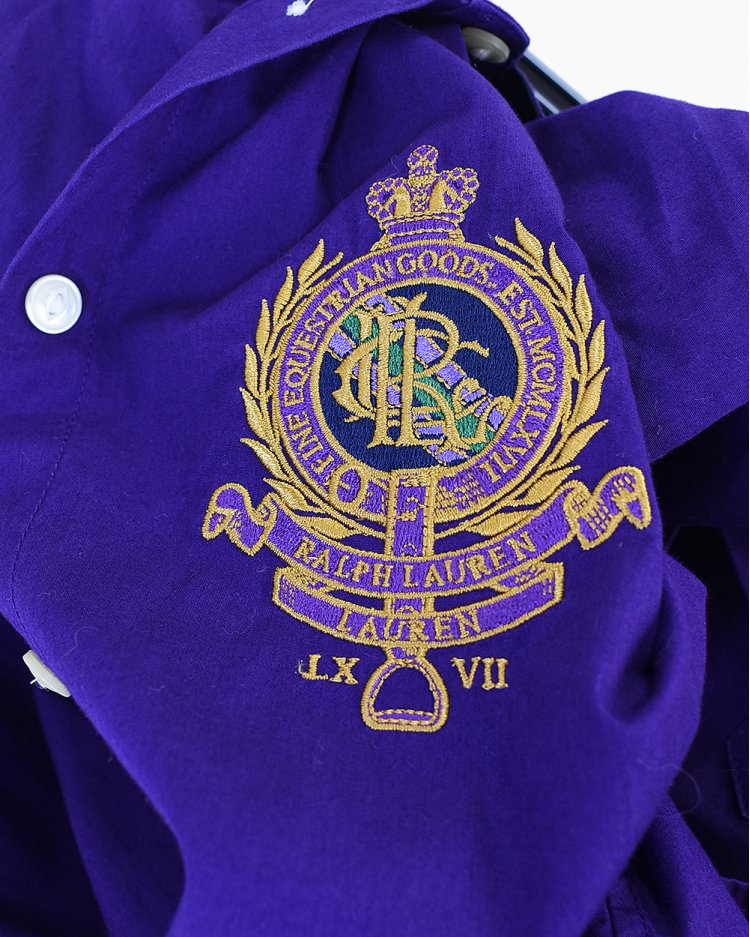 Camisa Ralph Lauren original Algodão Roxa feminina