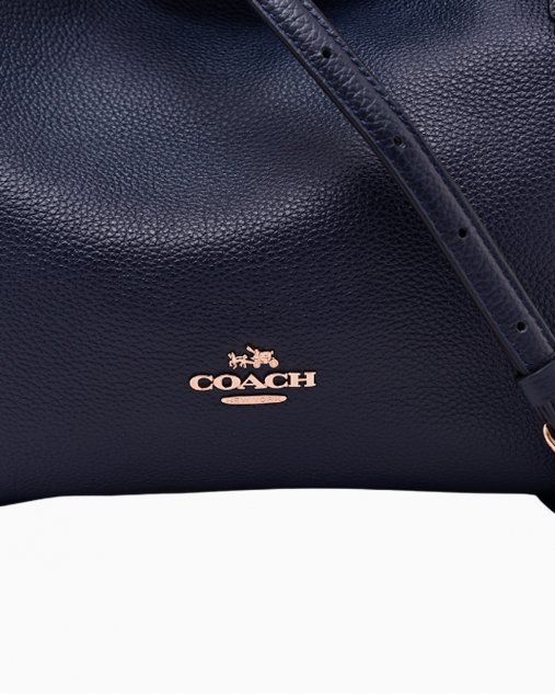 Bolsa Coach Original Edie Azul Marinho Feminina