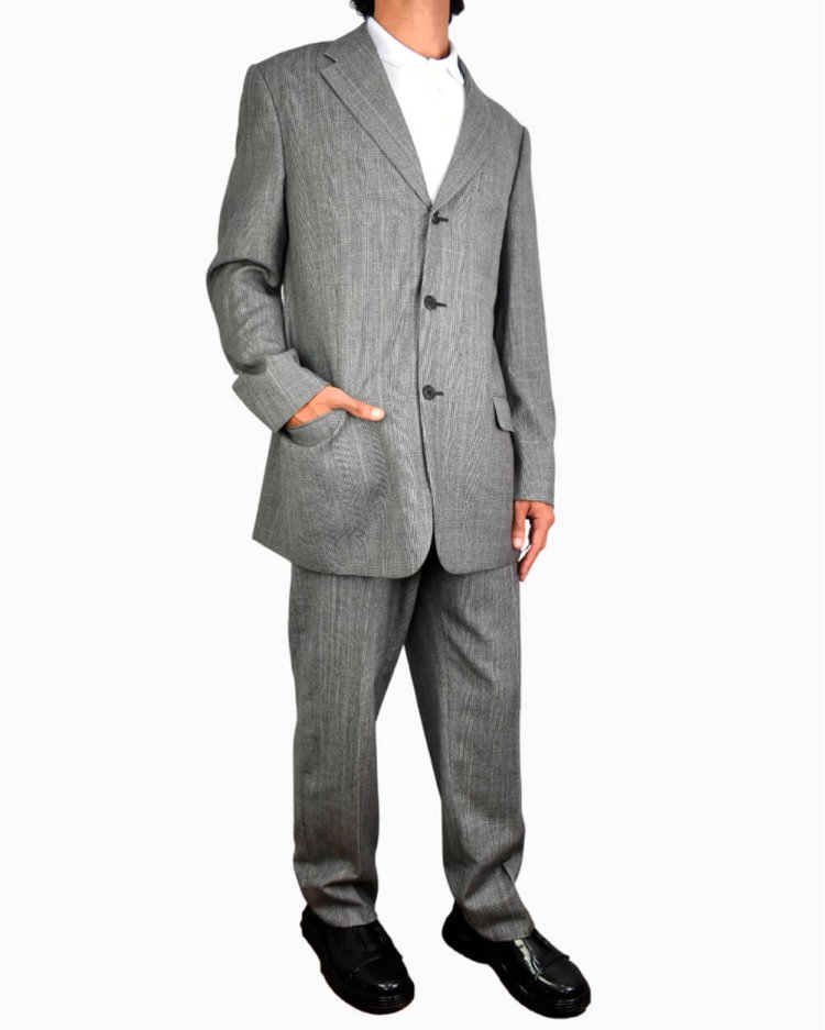 Terno Valentino Original Xadrez Cinza Masculino