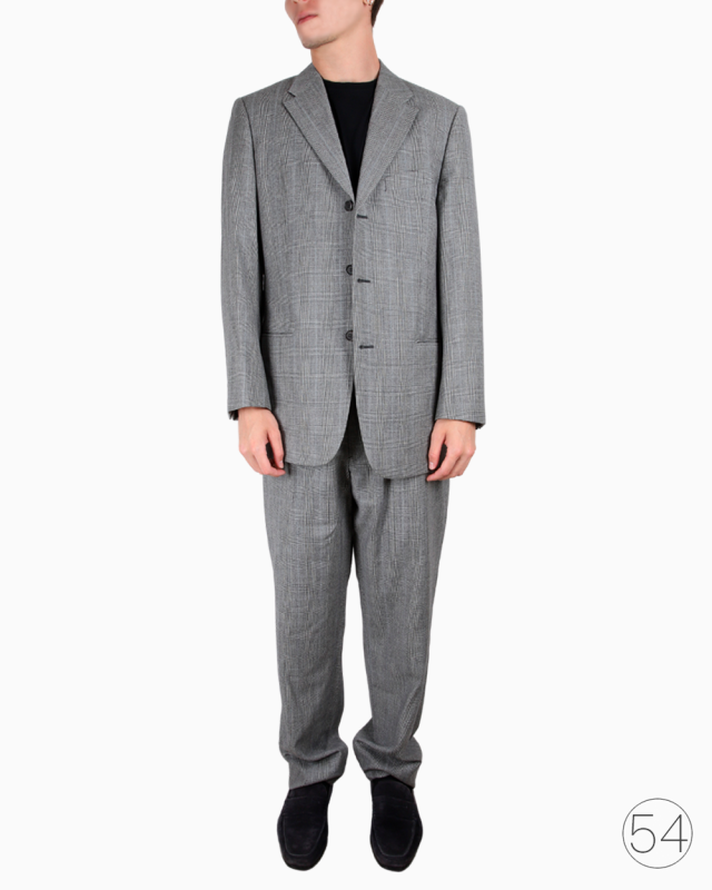 Terno Valentino Original Xadrez Cinza Masculino