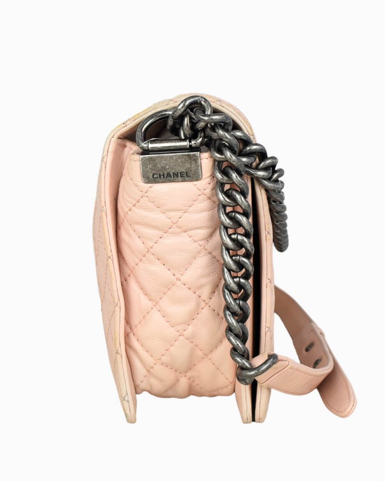 Bolsa Chanel Original Boy Média Rosa Feminina