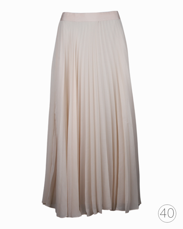 Saia Alice + Olivia Original Plissada Nude Feminina