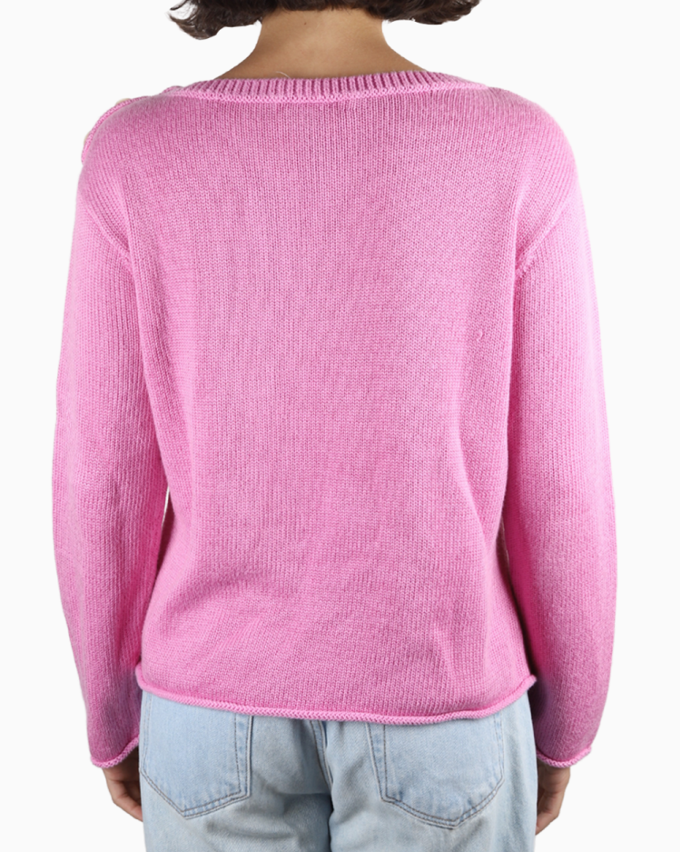 Suéter Ralph Lauren Original Tricô Rosa Feminino