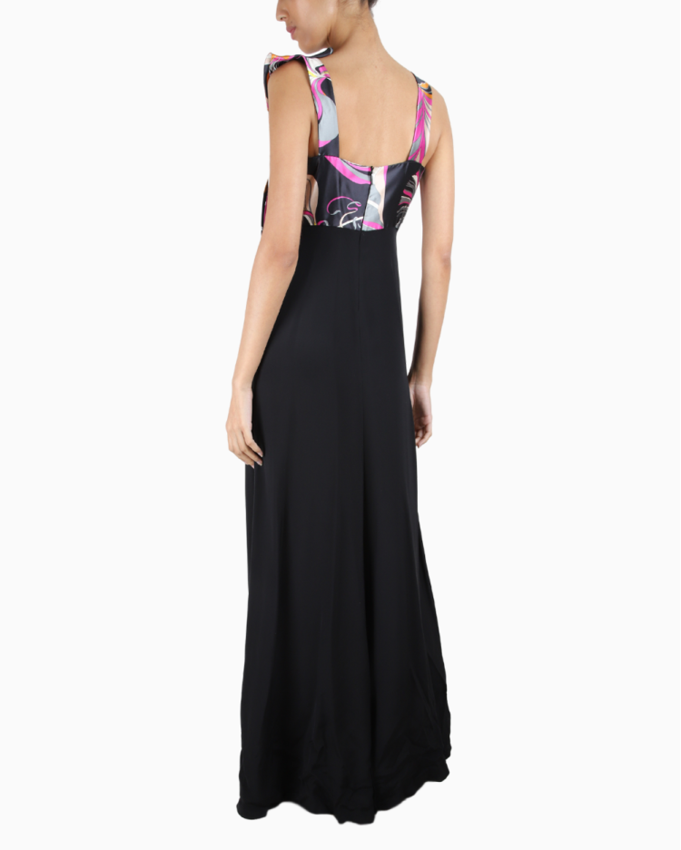 Vestido Emilio Pucci Original Longo Detalhe Estampado Feminino