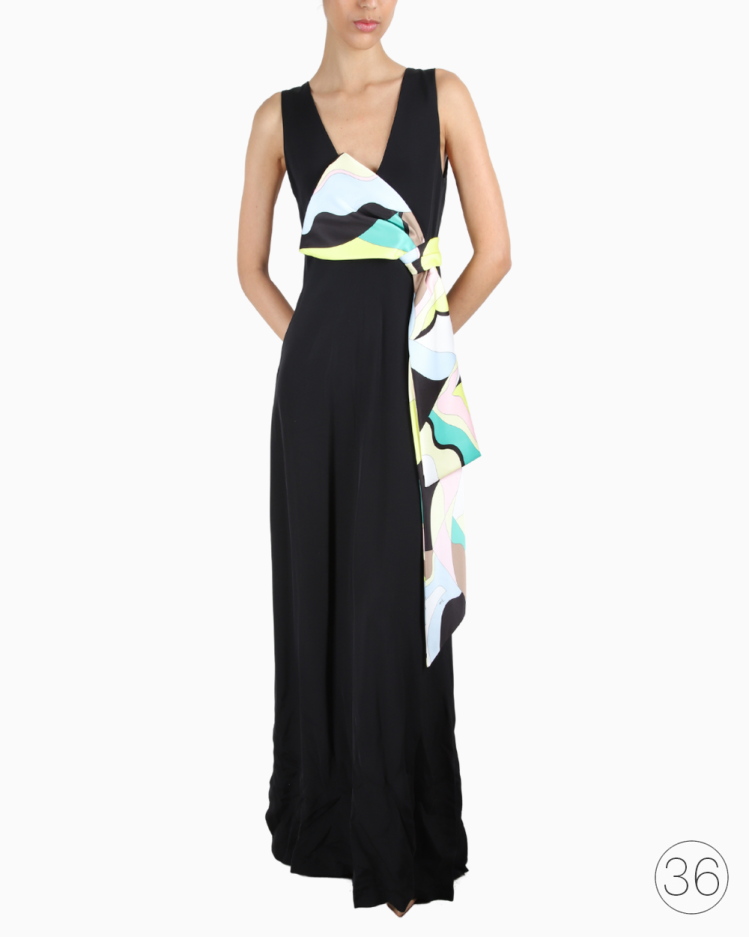 Vestido Emilio Pucci Original Laço Preto Feminino