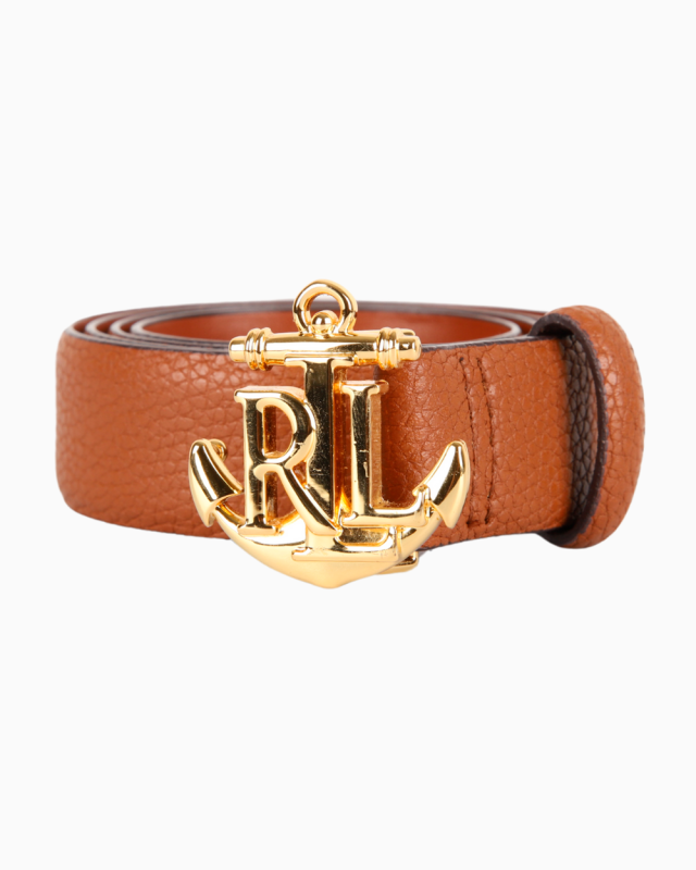 Cinto Ralph Lauren Original Couro Caramelo Feminino