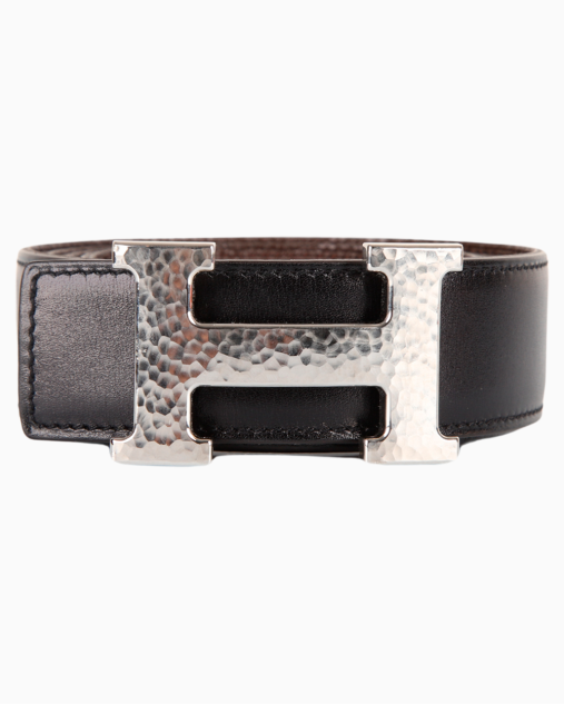 Cinto Hermès Original H Reversível 32mm Preto/Marrom Masculino