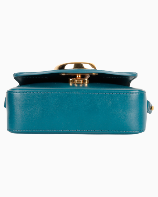 Bolsa Chloé Original C Mini Azul Petróleo Feminina