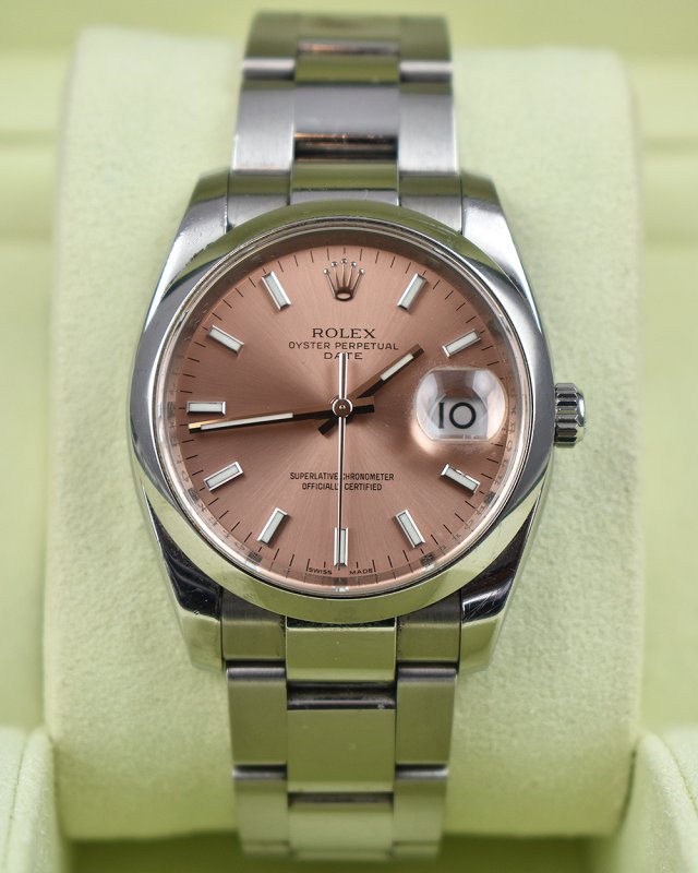 Relógio Rolex Oyster Perpetual Date Original Rosa Feminino