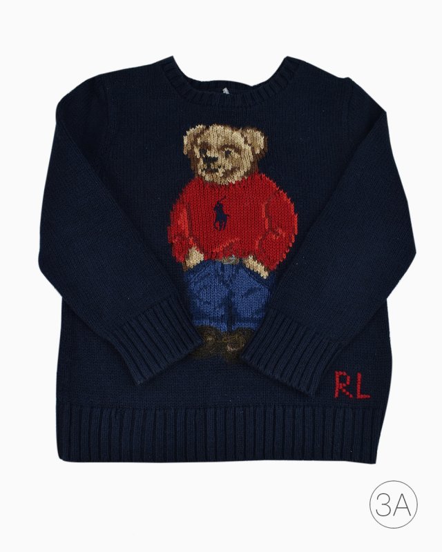 Suéter Polo Ralph Lauren Original Infantil Azul Marinho Masculino