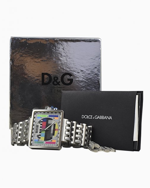 Relógio D&G Dolce Gabbana All Stainless Steel Original Feminino