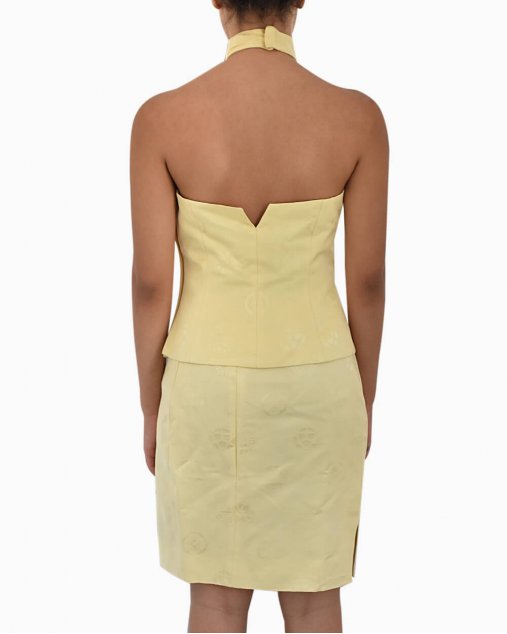 Conjunto Gianni Versace Amarelo Original Feminino