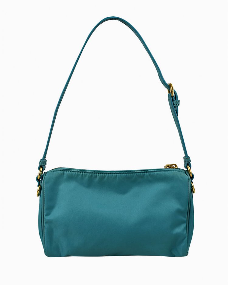 Bolsa Prada Nylon Original Azul Turquesa Feminino