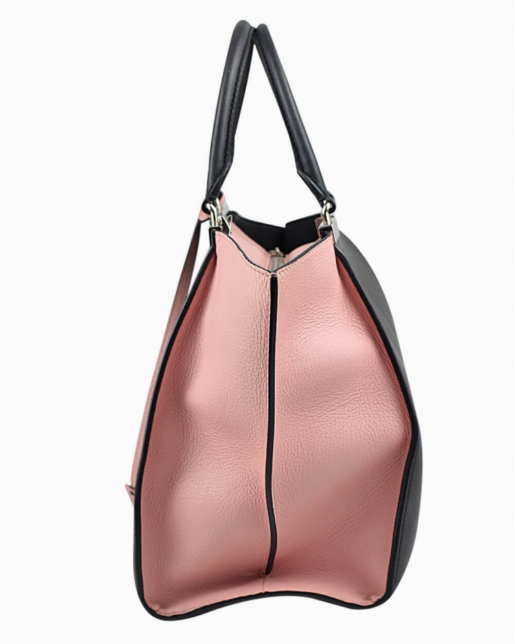 Bolsa Fendi 3 Jours Original de Couro Bicolor Feminino