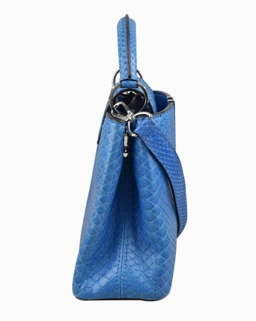 Bolsa Louis Vuitton Capucines BB Original de Python Azul Feminino