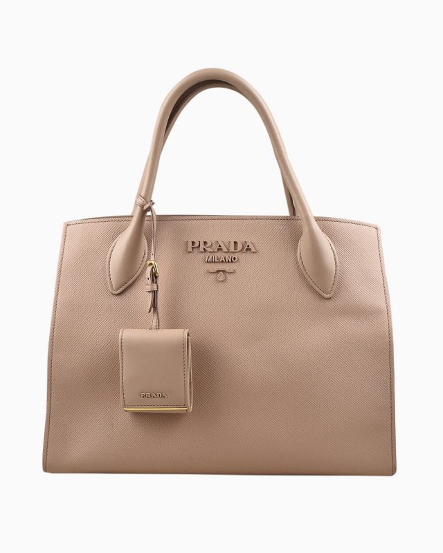 Bolsa Prada Shopping Monochrome Original Rose Feminino