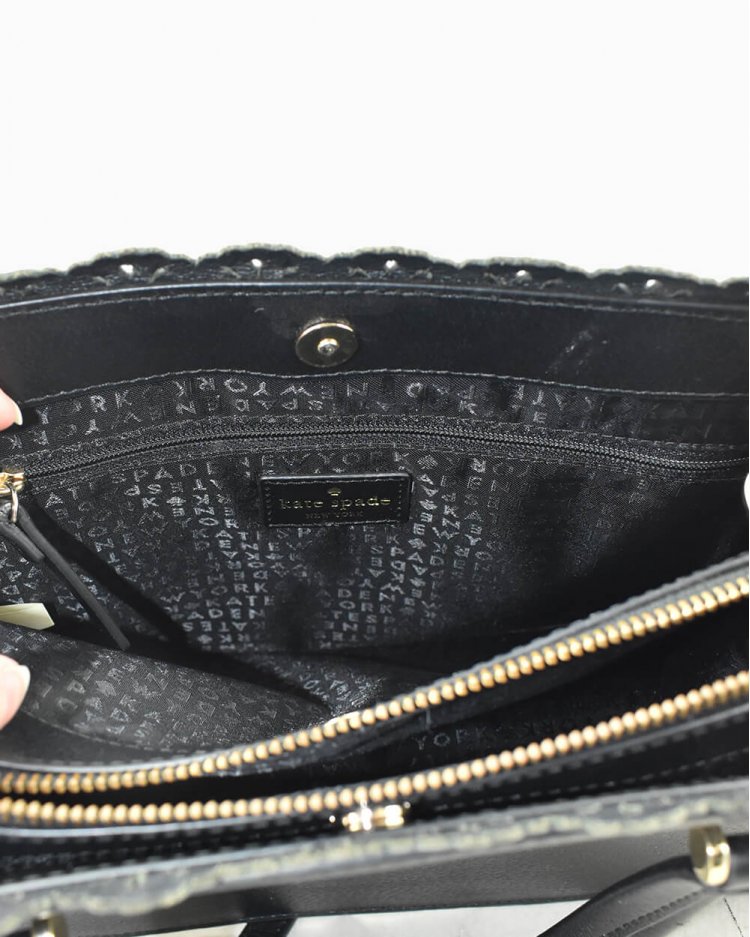 Bolsa Kate Spade Original de Couro Preto Feminino