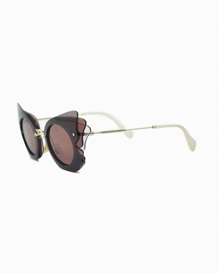 Óculos de sol Miu Miu original recortes amora SMU 02S feminino
