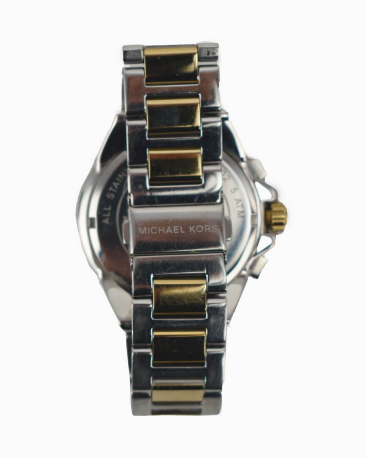 Relógio Michael Kors original metal prata e azul masculino