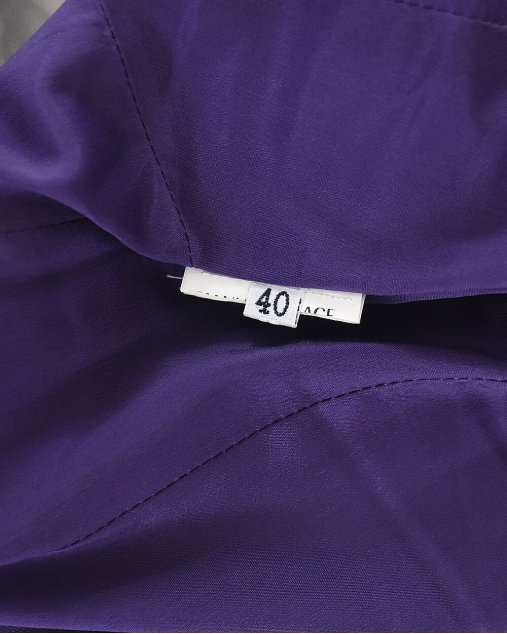 Vestido Versace Collection Original Estampa Verde e Roxo Feminino
