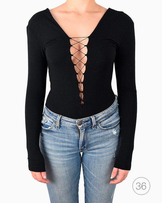 Body Alexander Wang Original Preto Feminino