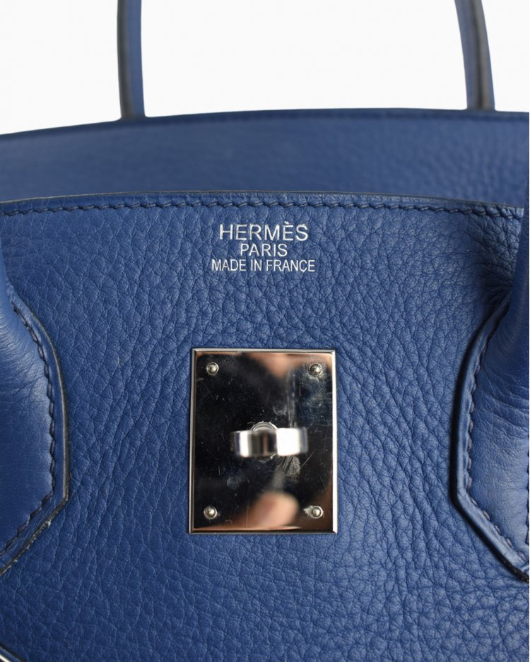 Bolsa Hermès Original Birkin 35 Azul Feminina
