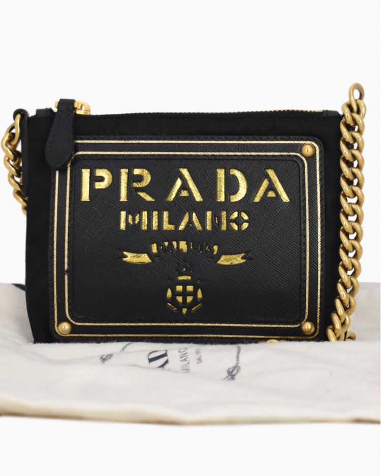 Bolsa Prada Mini Messenger Preta