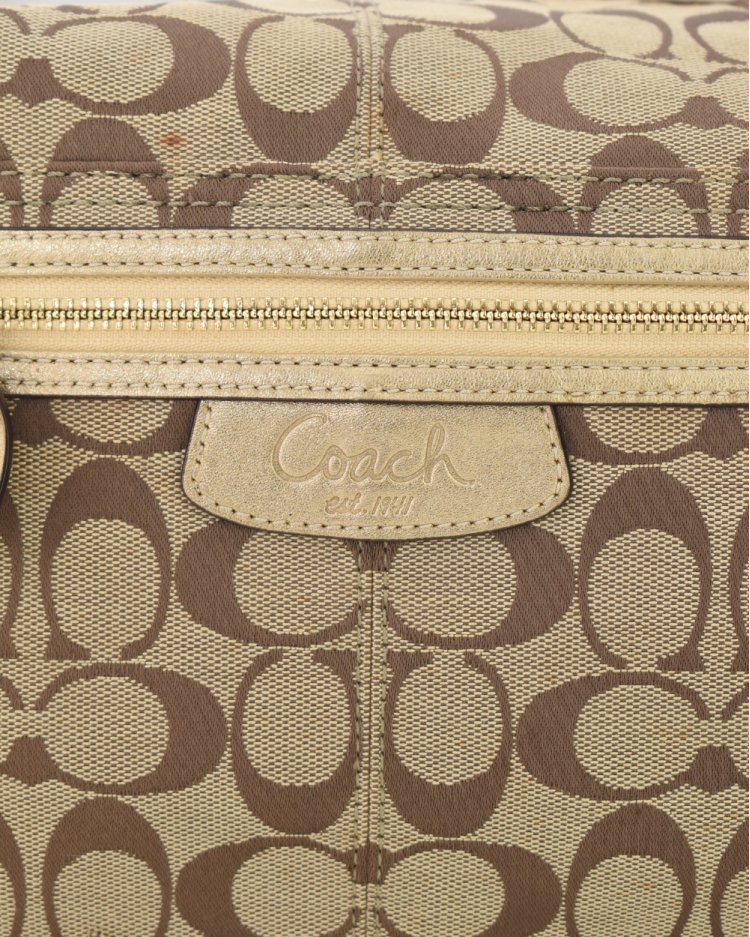 Bolsa Coach original em jacquard com monograma feminina