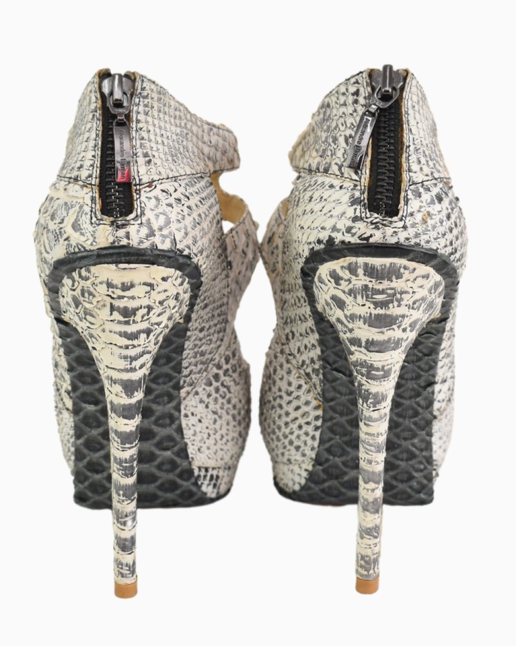 Sandália Alexandre Birman Python Branca