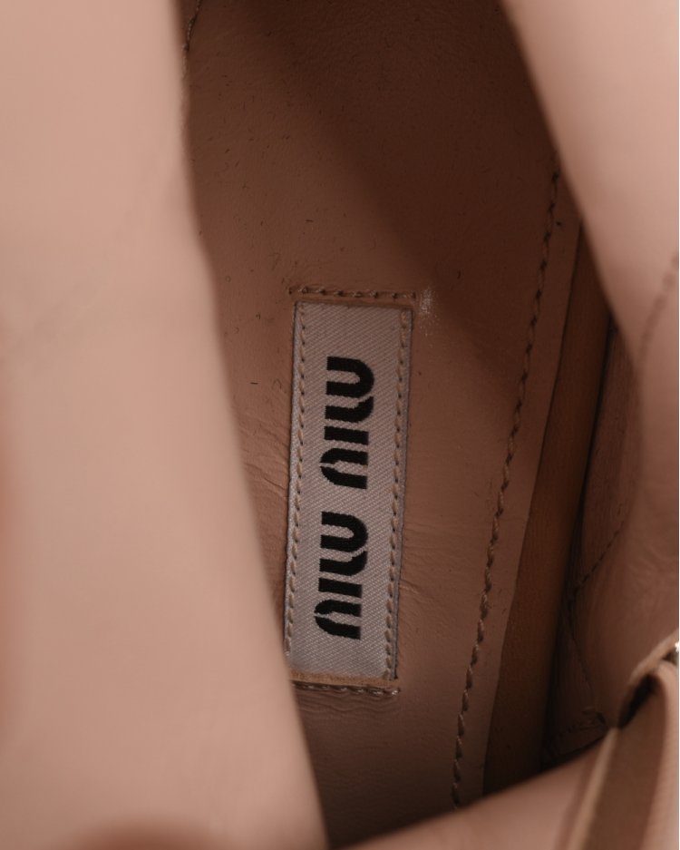 Bota Miu Miu Original Neutral Two-Tone feminino