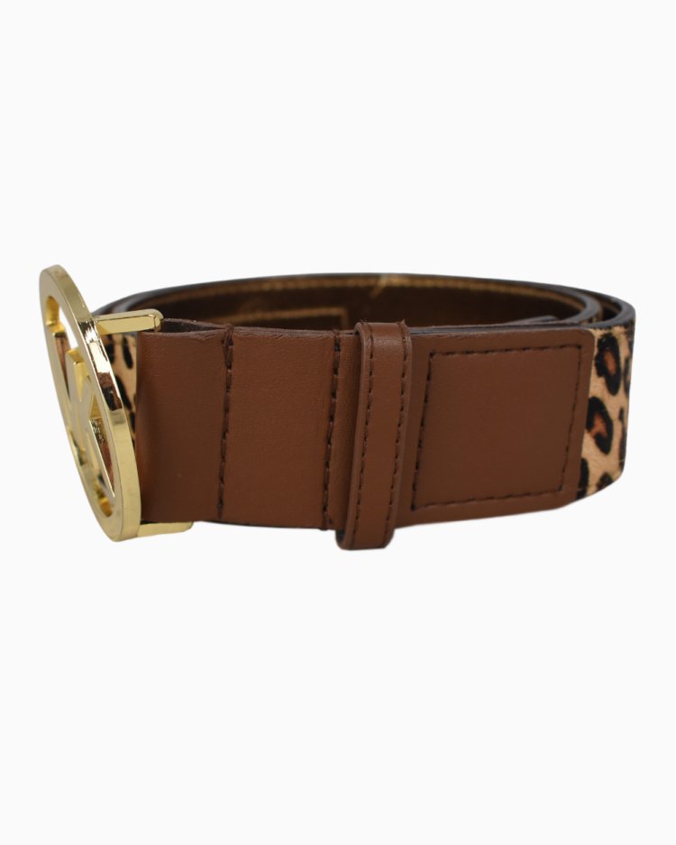 Cinto Michael Kors Original Animal Print Feminino