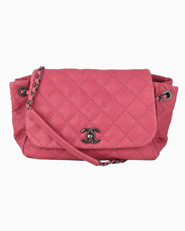 Bolsa Chanel Original Flap Rosa Feminina