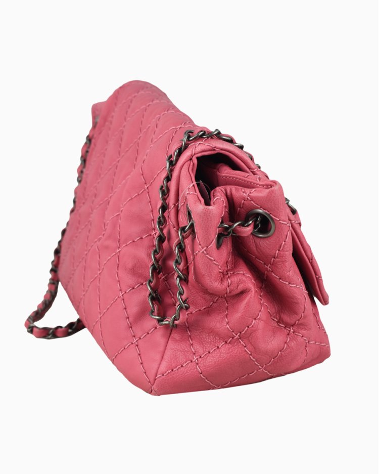 Bolsa Chanel Original Flap Rosa Feminina