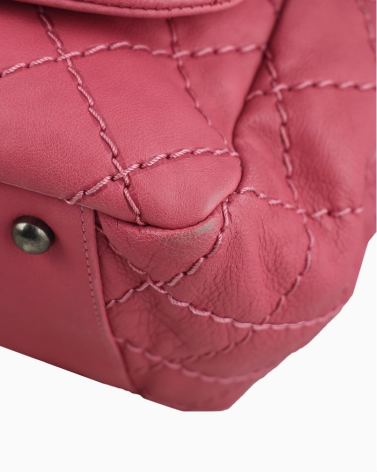 Bolsa Chanel Original Flap Rosa Feminina