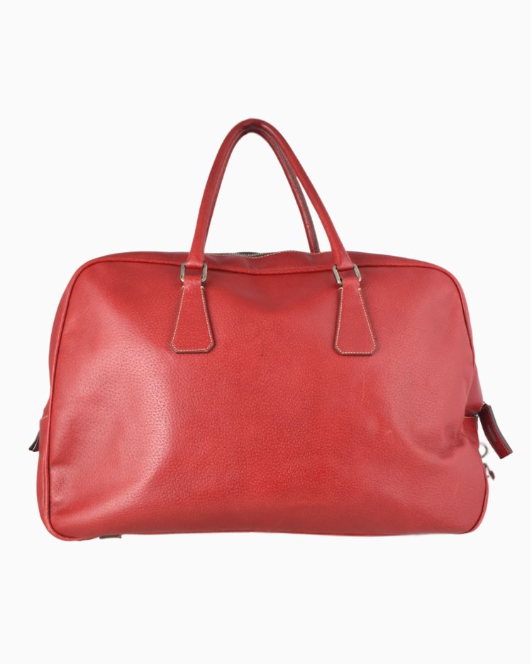 Pasta Prada Original Couro Vermelha Feminina