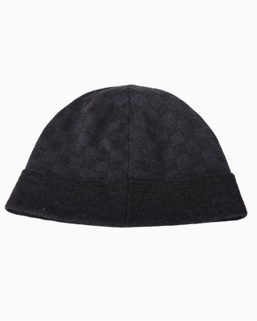 Touca Louis Vuitton Original Lã Petit Damier Cobalt feminina