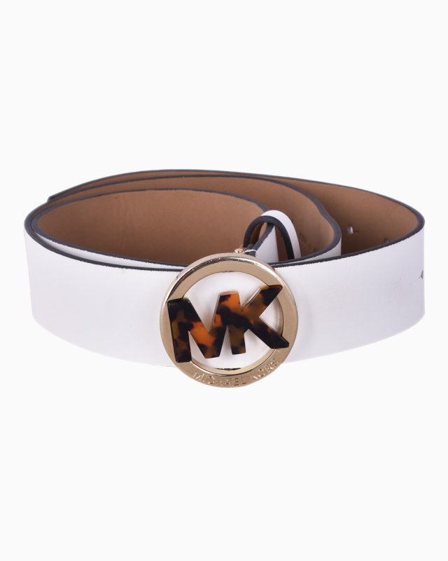 Cinto Michael Kors Original Couro Branco feminino