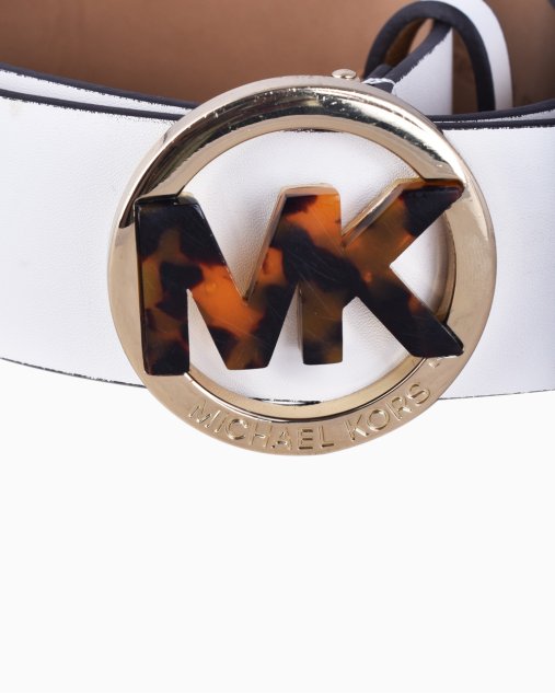 Cinto Michael Kors Original Couro Branco feminino