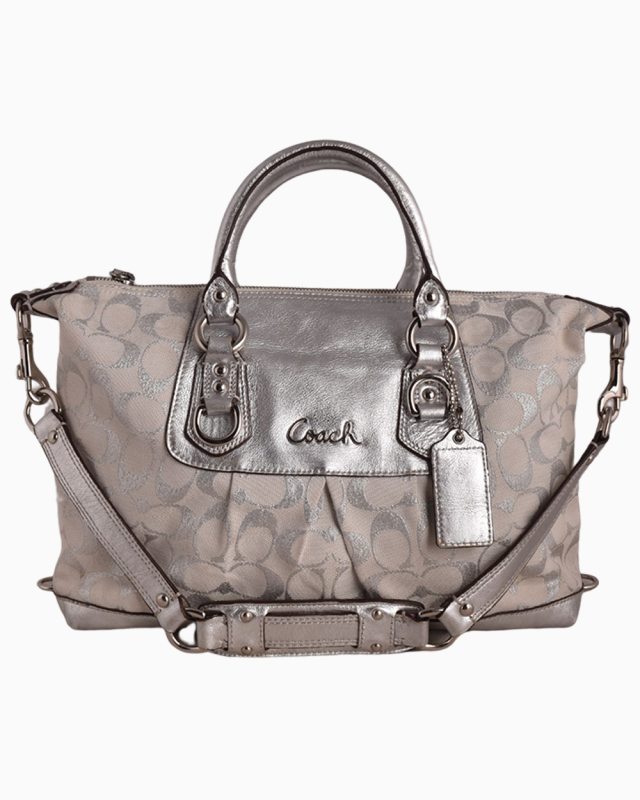 Bolsa Coach Original Ashley Prata Feminina