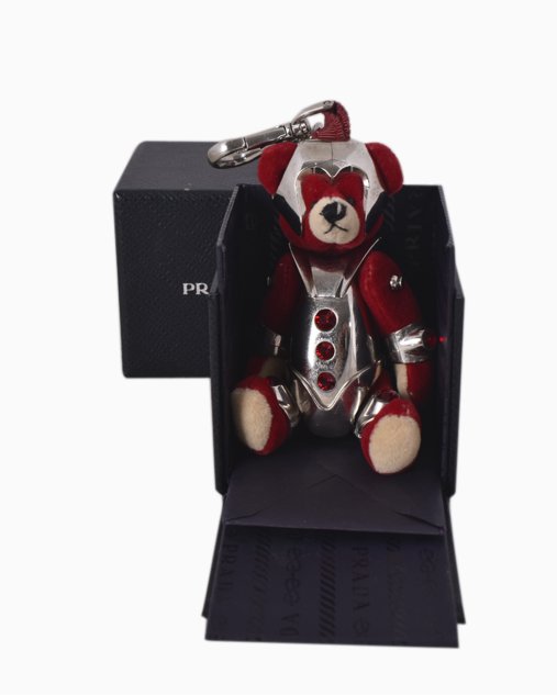 Chaveiro Prada Original Teddy Vermelho feminino