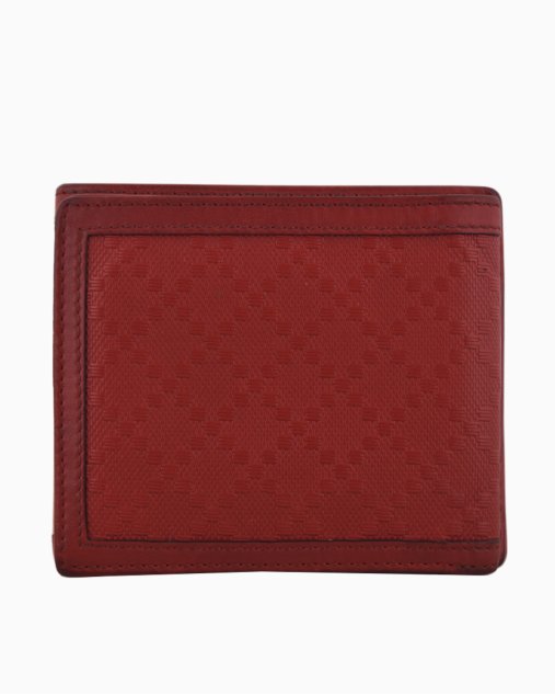 Carteira Gucci Original Diamond Leather Bifold Vermelha Masculina