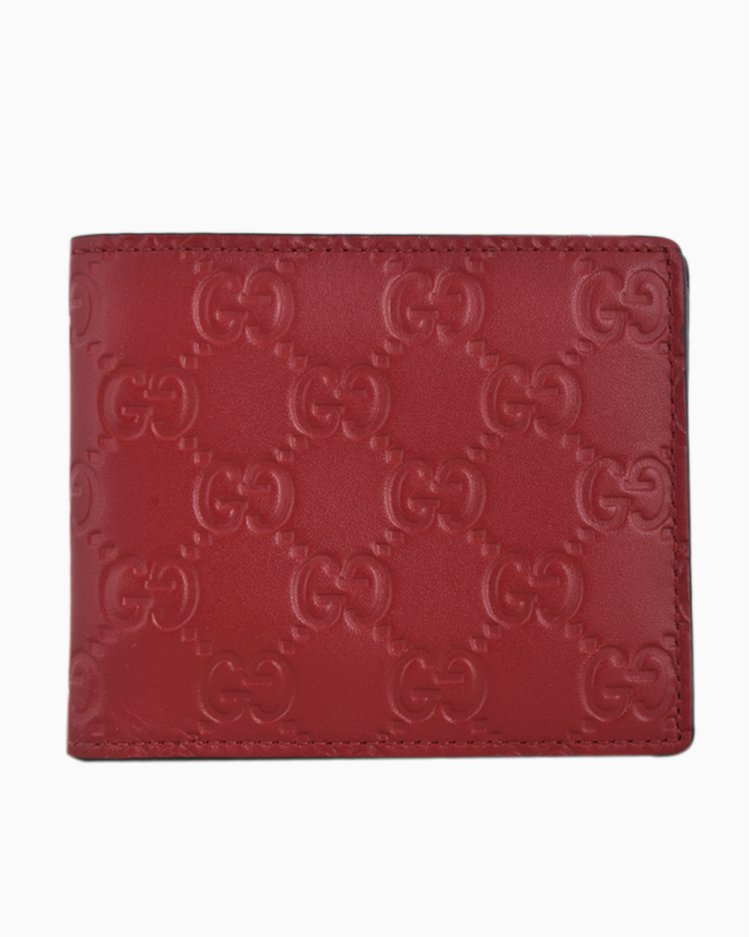 Carteira Gucci Original Guccissima Bifold Vermelha Masculina