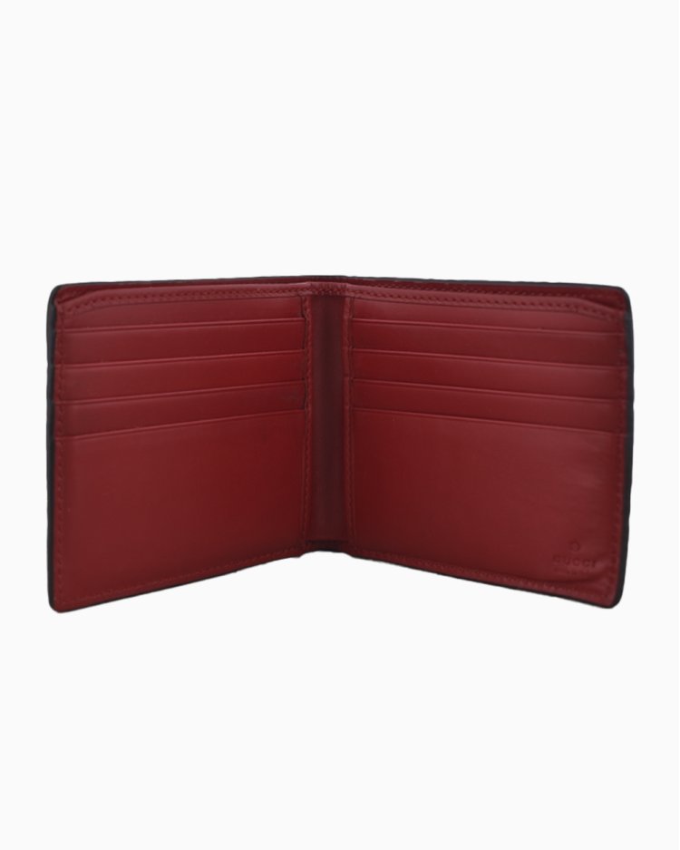 Carteira Gucci Original Guccissima Bifold Vermelha Masculina